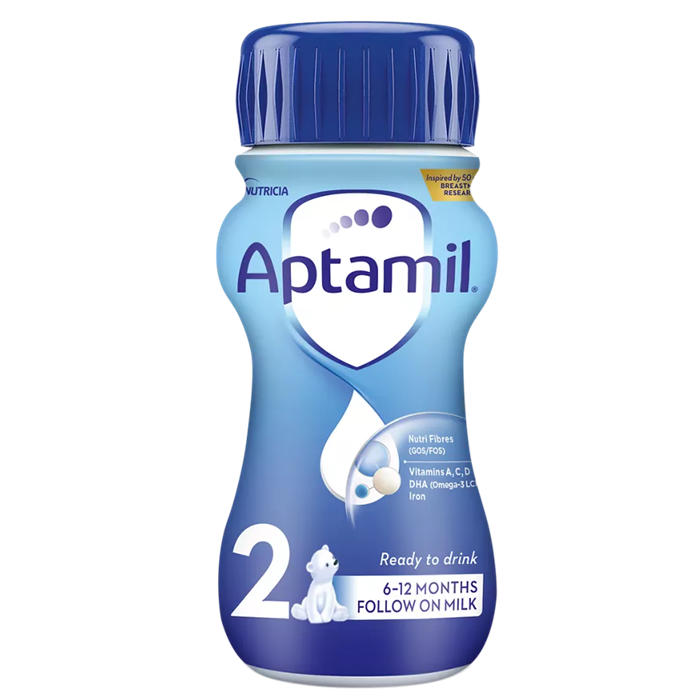 Aptamil Stage 2 READY TO FEED Follow On Milk Formula (from birth) 200m ...